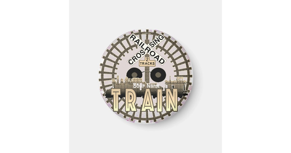 Old Railroad Train Magnet | Zazzle