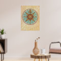 Old Renaissance windrose compass rose map print | Zazzle