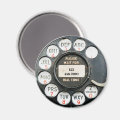 Old Rotary Phone Dial, add numbers, Magnet | Zazzle
