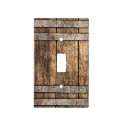Old Rustic Brown Wood Light Switch Cover | Zazzle
