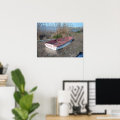 Old Rustic Row Boat Poster | Zazzle
