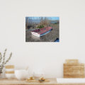 Old Rustic Row Boat Poster | Zazzle