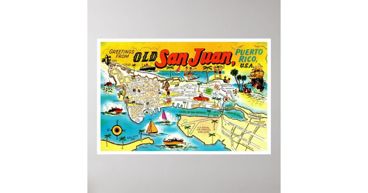 Old San Juan Puerto Rico Poster | Zazzle