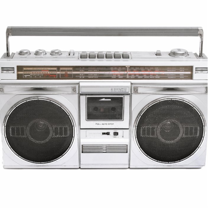 Old School Boombox Radio Cutout | Zazzle