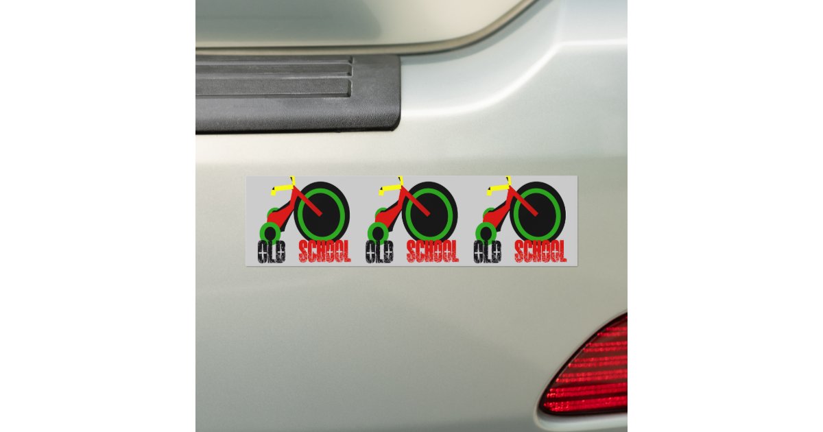 Old School Bumper Sticker | Zazzle