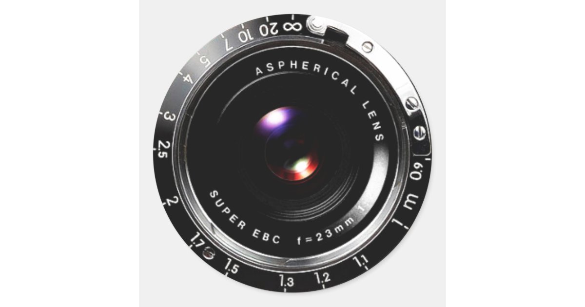 Old School Film Camera Classic Round Sticker | Zazzle
