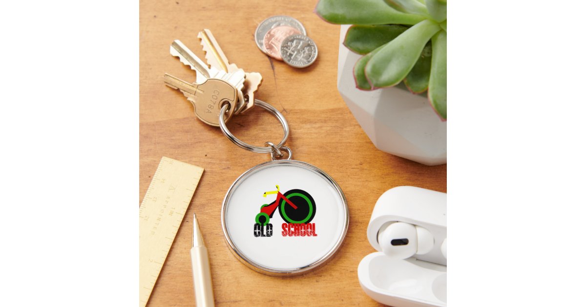 Old School Keychain | Zazzle