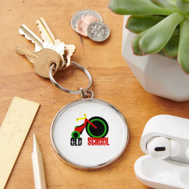 Old School Keychain | Zazzle