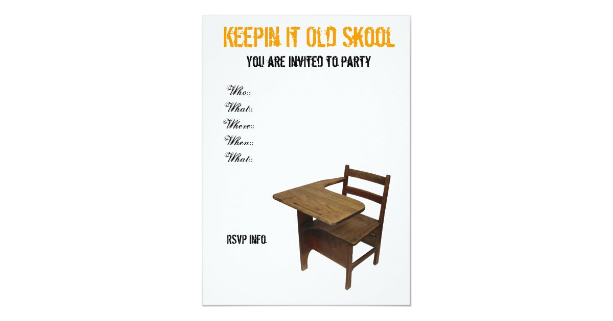 Old School Party Invitation | Zazzle.com