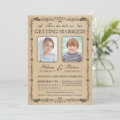 Old School Photos Wedding Invitation | Zazzle