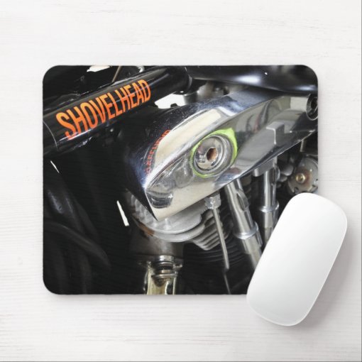 Old School Shovelhead Motorcycle Mouse Pad | Zazzle