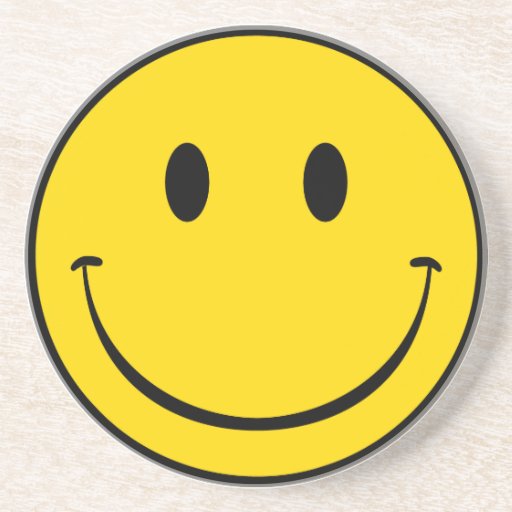 Old School Smiley Coaster | Zazzle