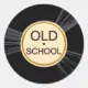 Old School Vinyl Classic Round Sticker | Zazzle