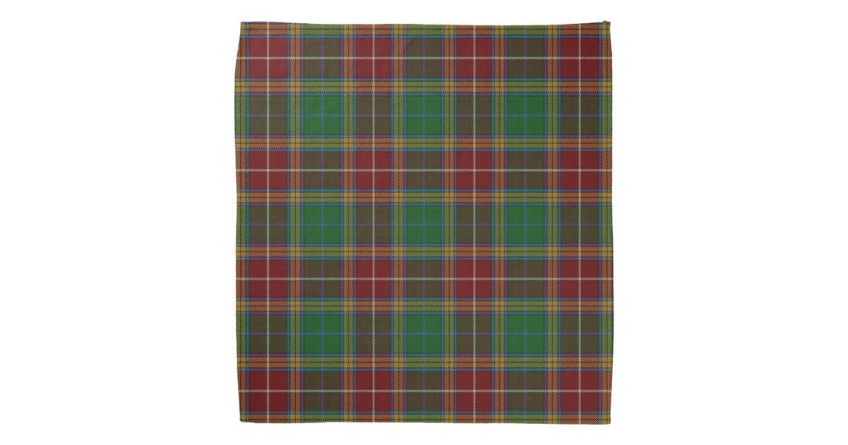 Old Scotsman Clan Baxter Tartan Plaid Bandana | Zazzle.com