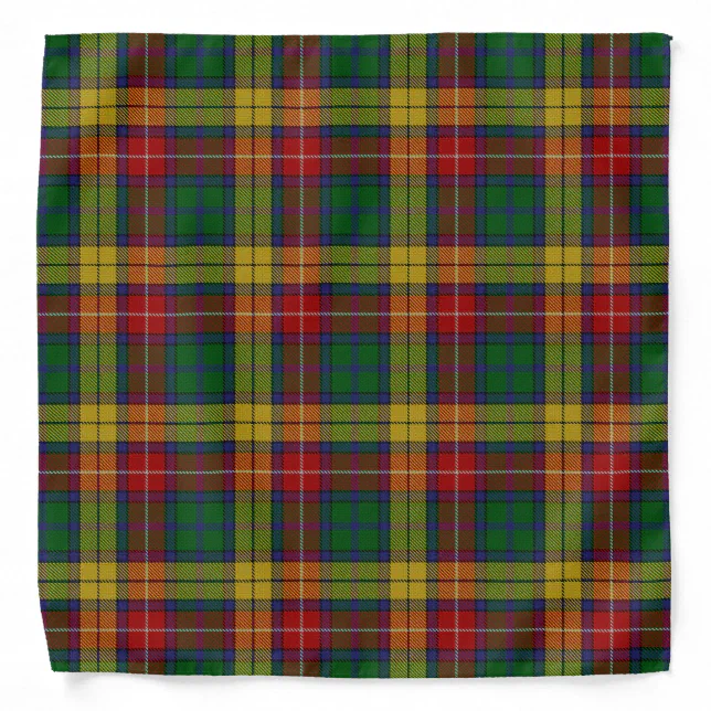 Old Scotsman Clan Buchanan Tartan Plaid Bandana | Zazzle
