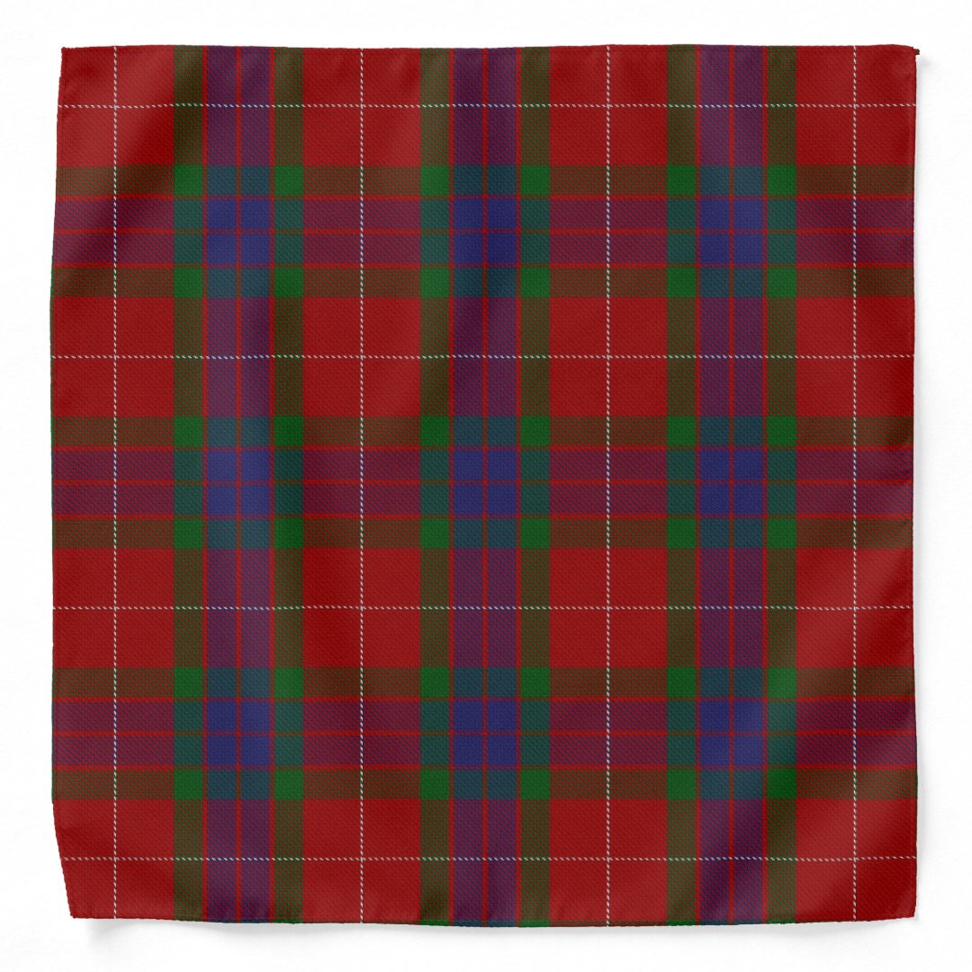 Old Scotsman Clan Fraser Tartan Plaid Bandana | Zazzle