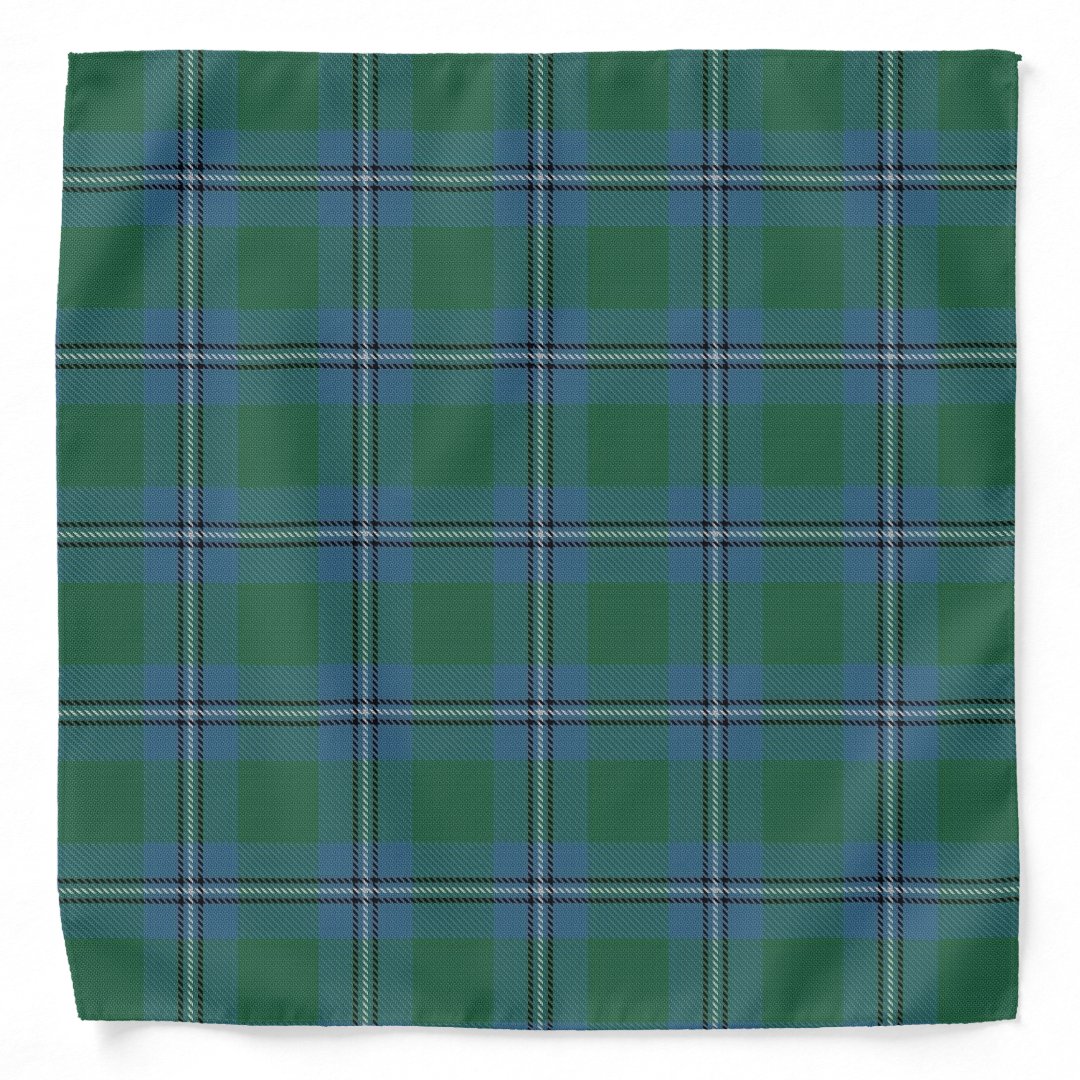 Old Scotsman Clan Irvine Irwin Tartan Plaid Bandana | Zazzle