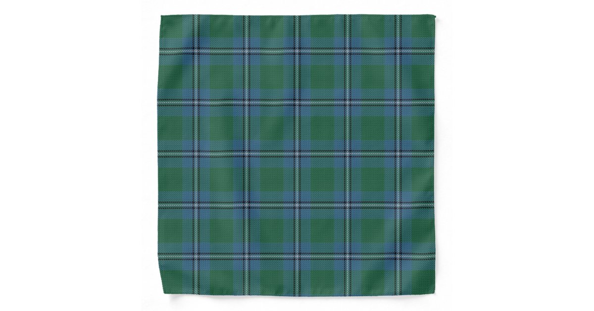 Old Scotsman Clan Irvine Irwin Tartan Plaid Bandana | Zazzle
