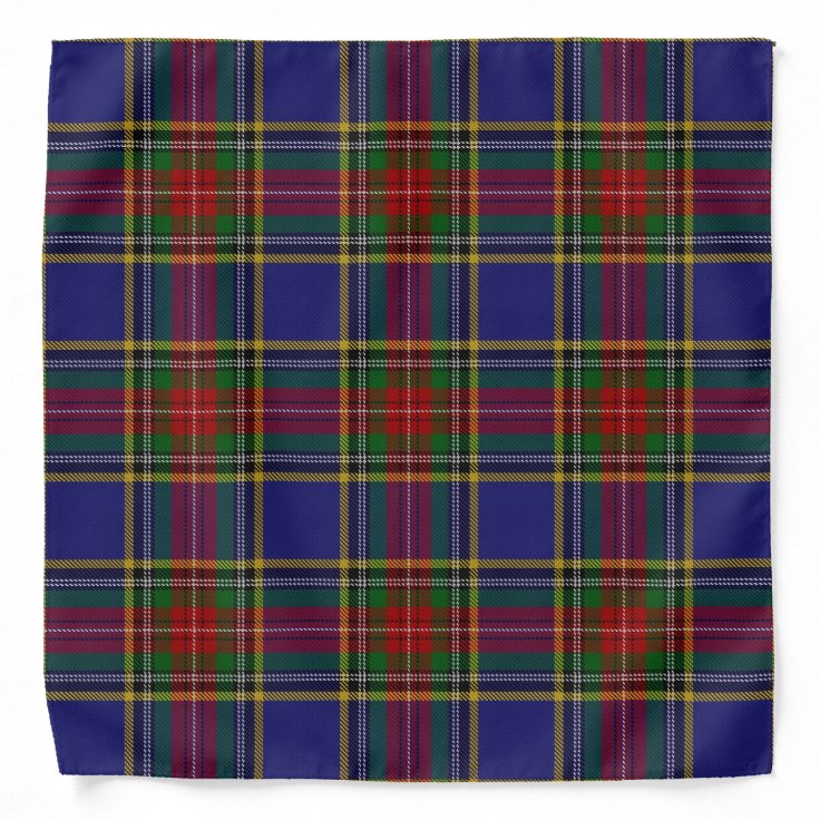 Old Scotsman Clan MacBeth Tartan Plaid Bandana | Zazzle