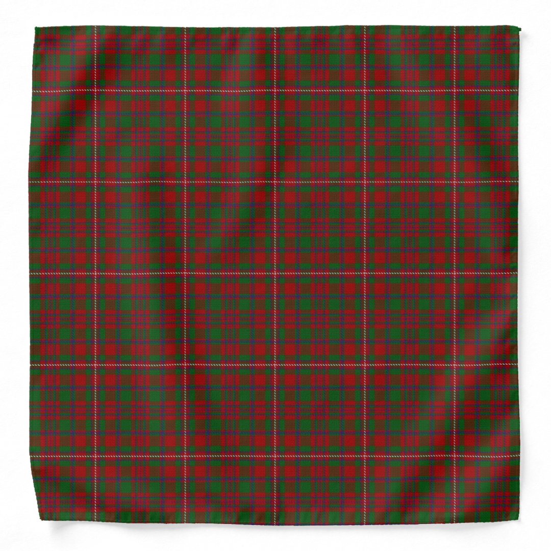 Old Scotsman Clan MacKinnon Tartan Plaid Bandana | Zazzle