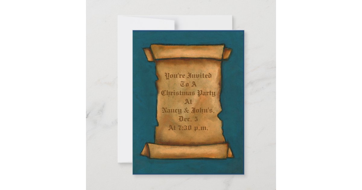 Old Scroll: You Fill In: Invitation, Announcement | Zazzle