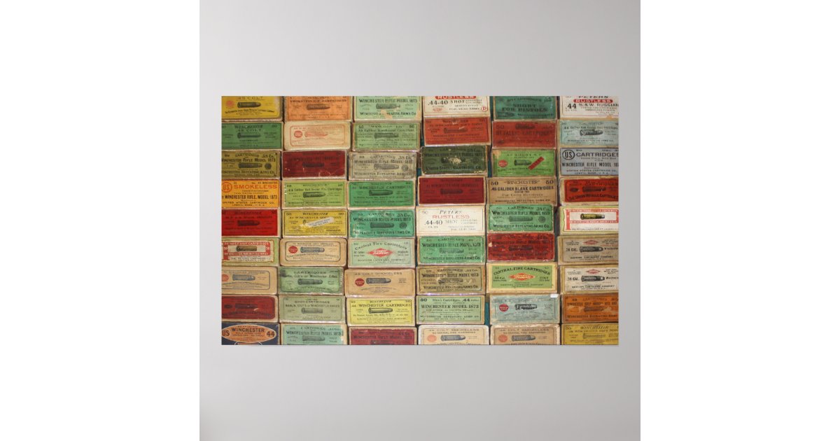 Old Shotshell Boxes Poster | Zazzle