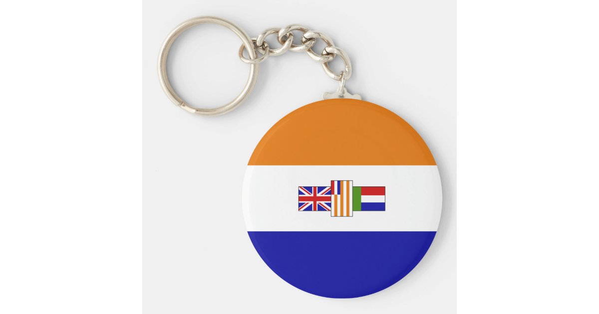 Old South African Flag Keychain | Zazzle.com