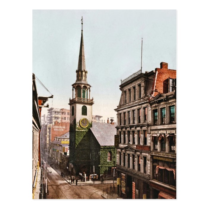 Old South Church Boston 1900 Vintage Postcard | Zazzle.com