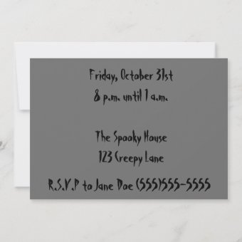 Old Spooky Distressed Haunted Halloween Church Invitation | Zazzle