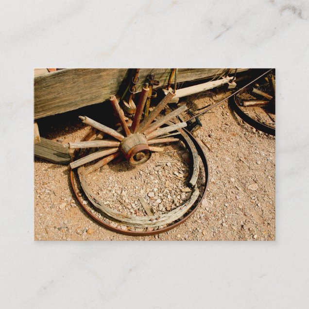 Antique Wagon Wheel Business Cards | Zazzle