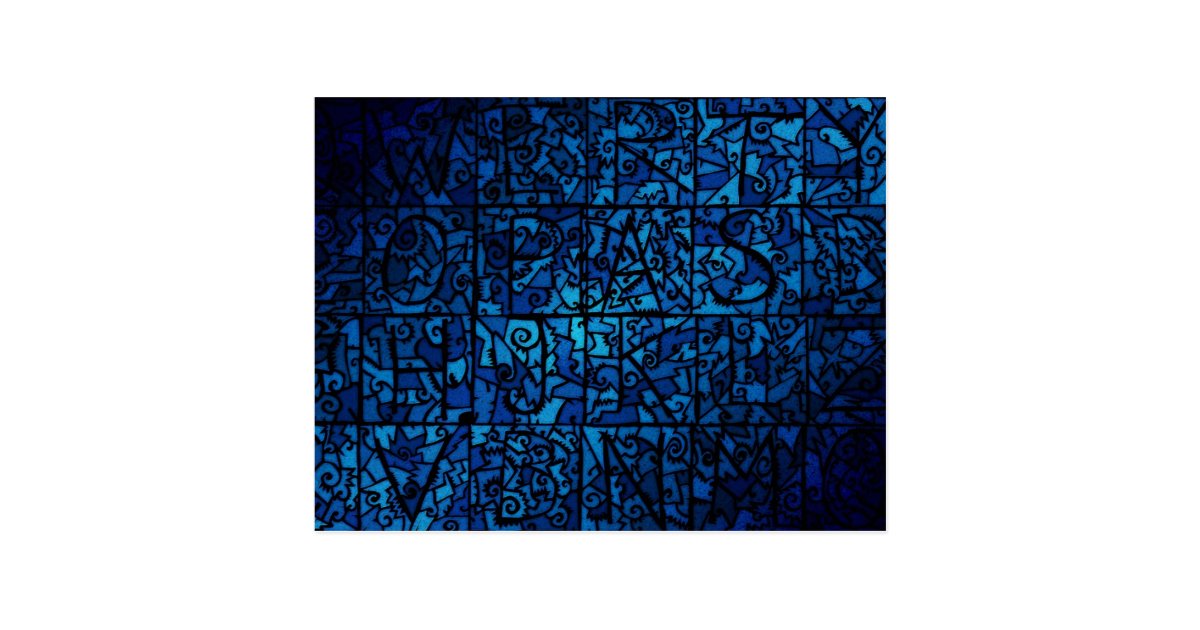 Old stained-glass window postcard | Zazzle.com