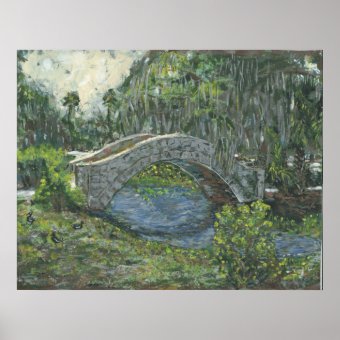 Old Stone Bridge, New Orleans, LA Poster | Zazzle