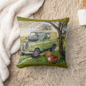 Old Style Land Rover Cushion. Throw Pillow | Zazzle