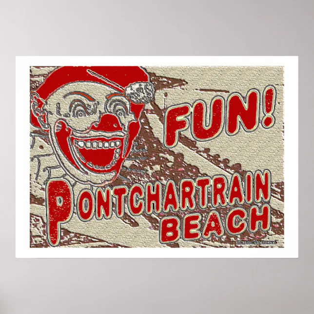 Old Style Pontchartrain Beach Sign | Zazzle