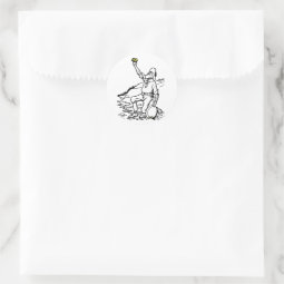 Old Time Gold Miner Prospector Classic Round Sticker | Zazzle