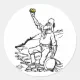 Old Time Gold Miner Prospector Classic Round Sticker | Zazzle