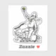 Old Time Gold Miner Prospector Sticker | Zazzle