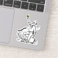 Old Time Gold Miner Prospector Sticker | Zazzle