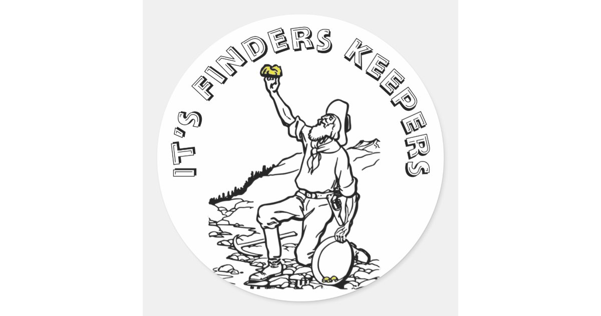 Old Time Gold Prospector Classic Round Sticker | Zazzle