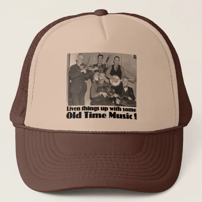 Old Time Music Trucker Hat | Zazzle