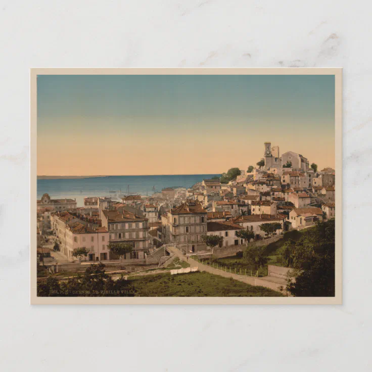 Old Town Cannes French Riviera France Postcard | Zazzle