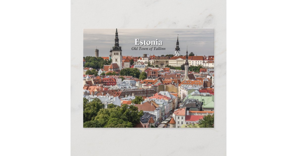 Old Town of Tallinn Estonia Postcard | Zazzle