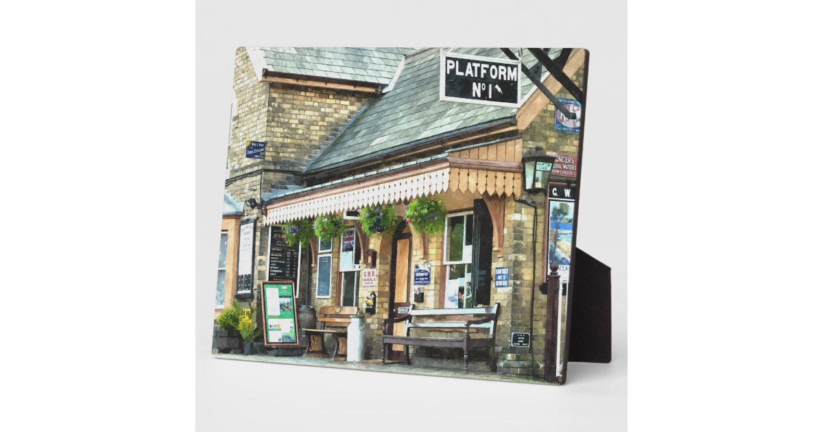OLD TRAIN STATION PLAQUE | Zazzle