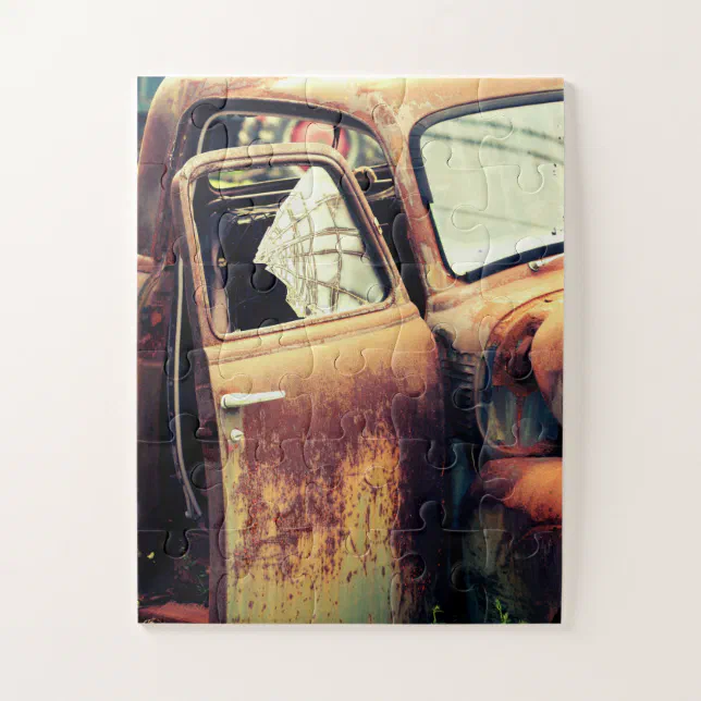 Old Truck Rust Bucket Vintage Oversized Jigsaw Puzzle | Zazzle