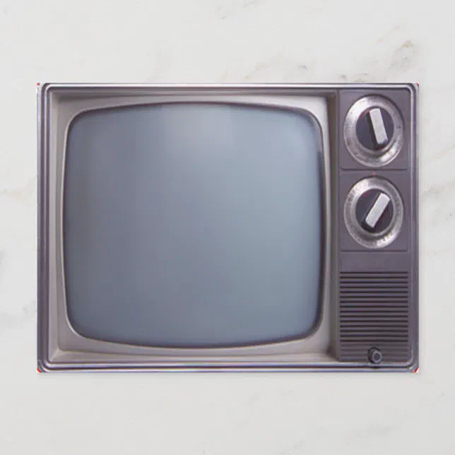 Old TV Postcard | Zazzle