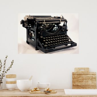Old Typewriter Poster | Zazzle