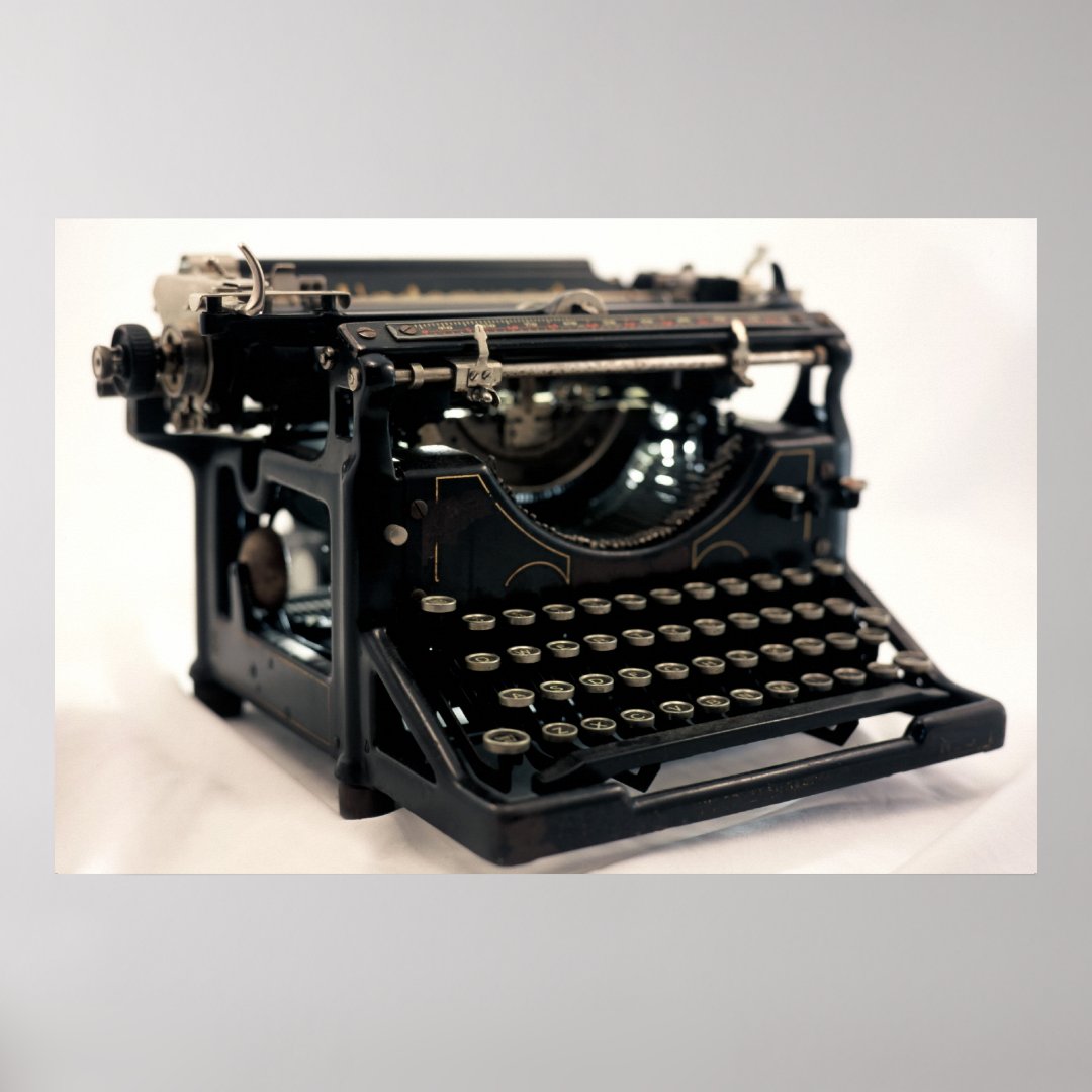 Old Typewriter Poster | Zazzle