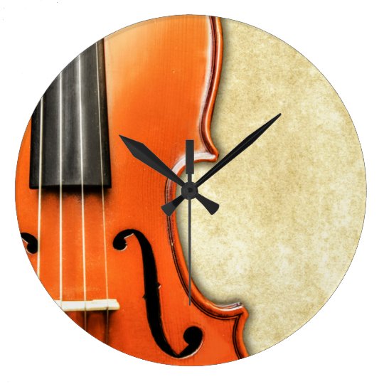 Old Vintage Antique Violin Clock | Zazzle.com