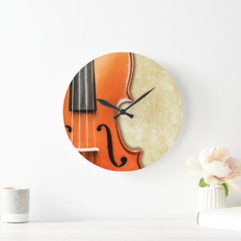 Old Vintage Antique Violin Clock | Zazzle