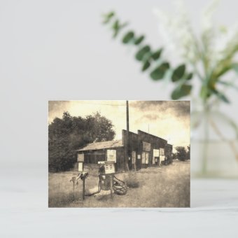 Old Vintage Gas Station Postcard | Zazzle